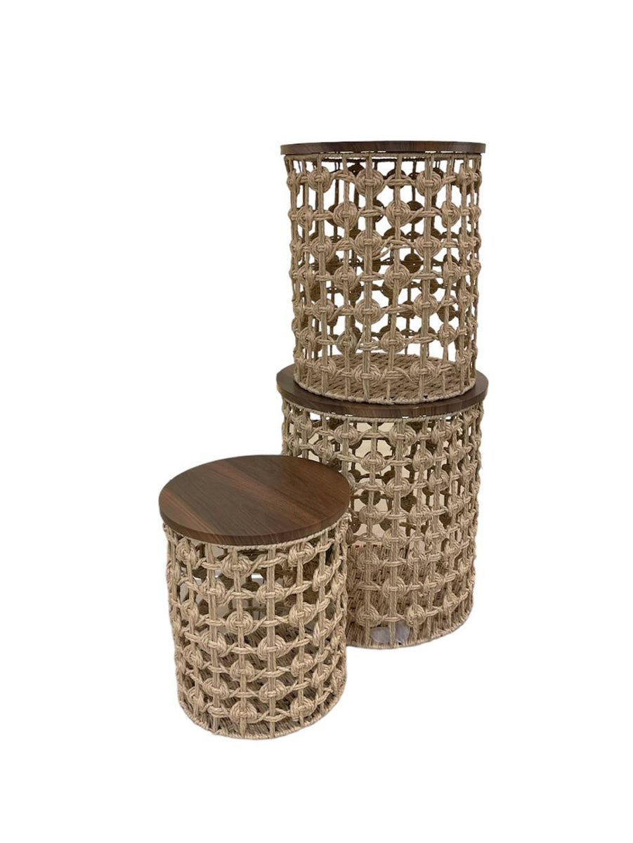Twine Stool Storage – mingsing flowers